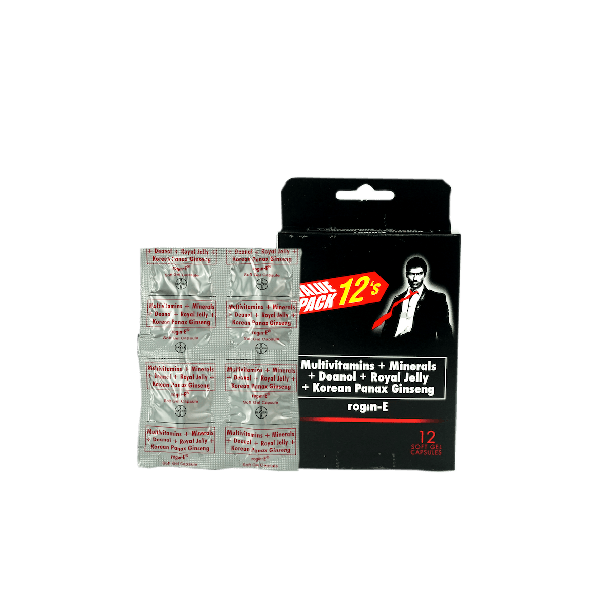 ROGIN-E Multivitamins / Minerals / Deanol / Royal Jelly / Korean Panax ...